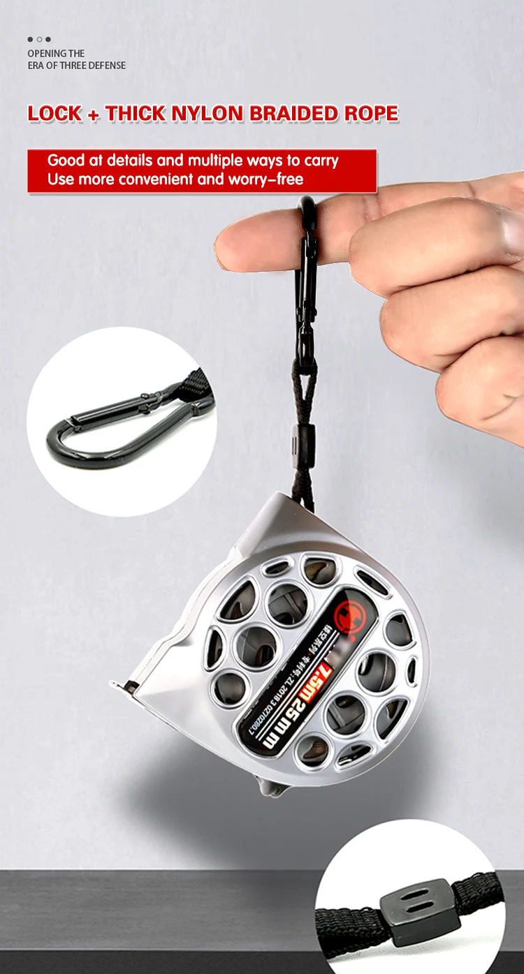 Probon Custom Heavy-Duty Sliver Hollow Metal 3m 5m 7.5m Retractable ...