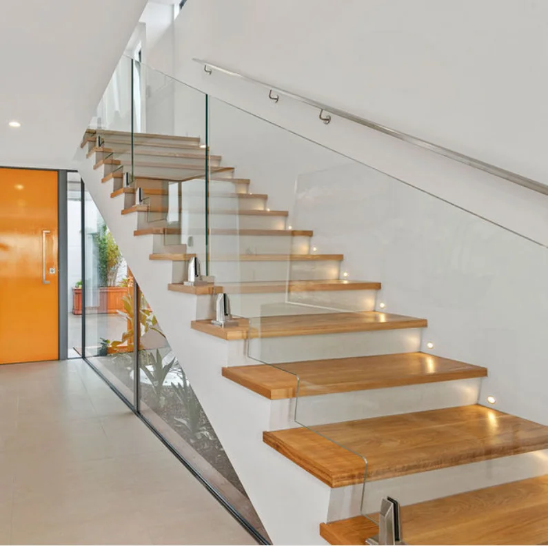 Frameless Balustrade Glass Handrail Stainless Steel Glass Railing ...