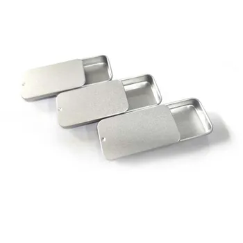 Oem Odm Metal Tin With Slide Cover Chewing Gum Packaging Box Rectangle ...