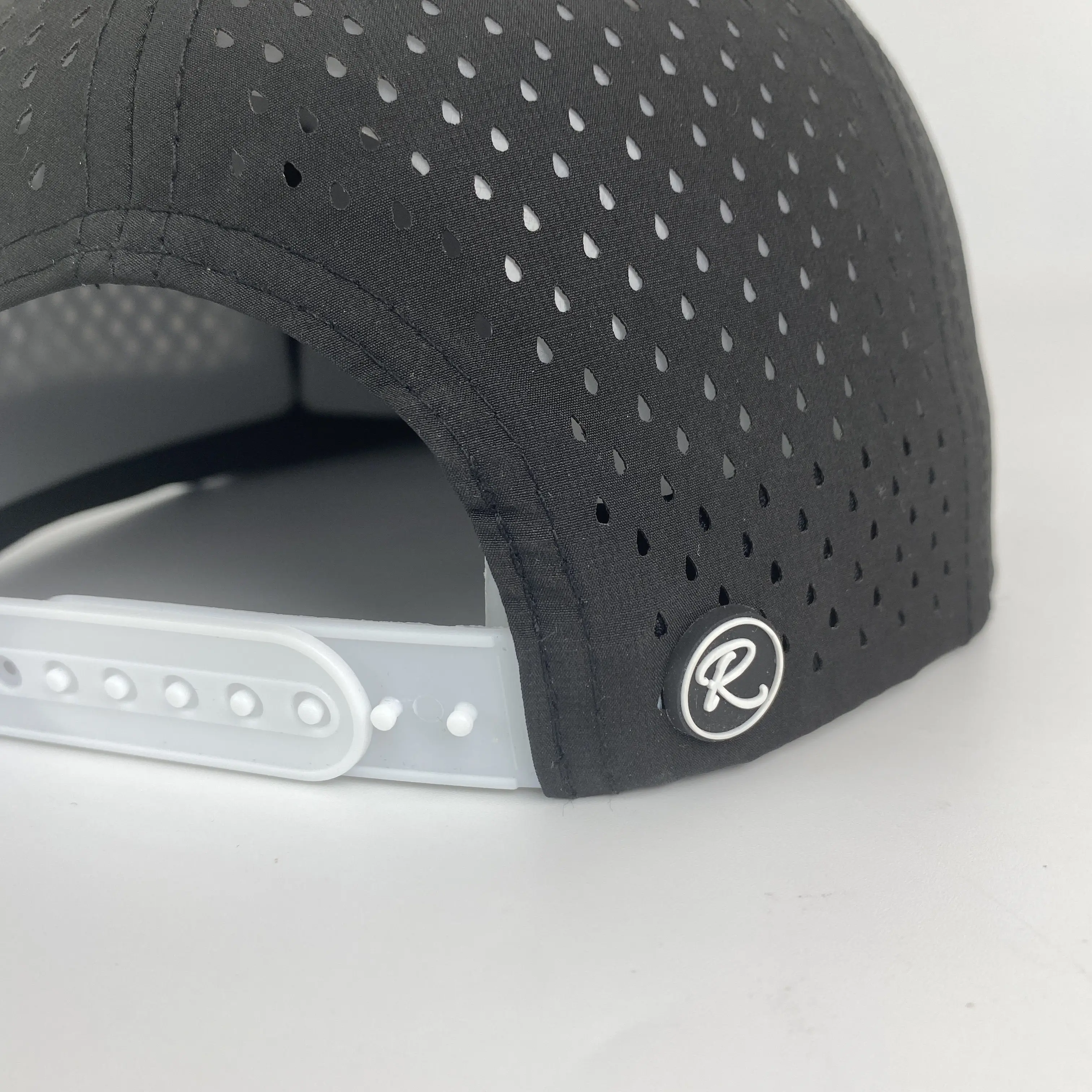 Hs16 Custom 5 Panel Trucker Veracap Laser Perforated Cut Cap Men Melin ...