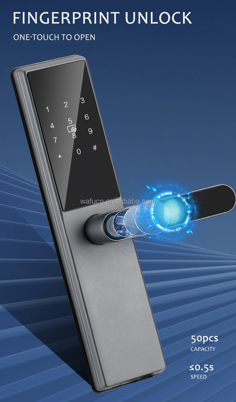 TTLOCK Biometric Fingerprint Smart Door Lock Wireless Intelligent ...