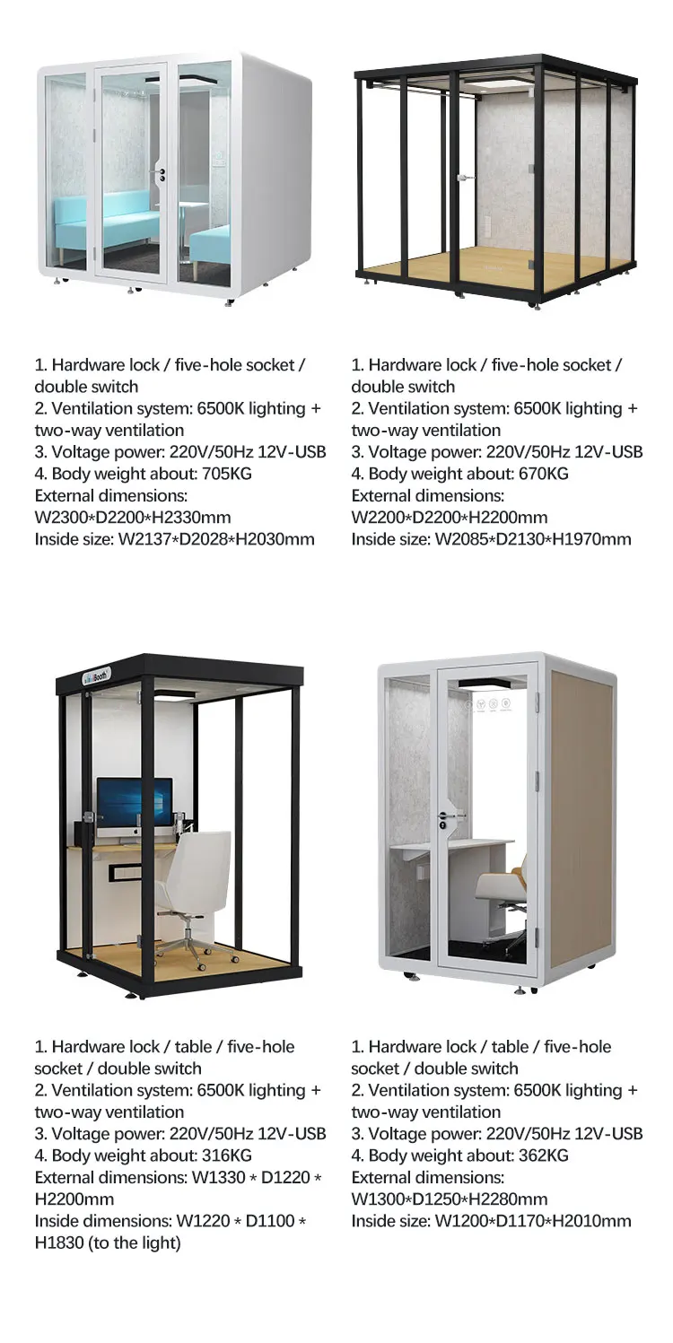 Giantsmade Office Booth - Modern Acoustic Work Station