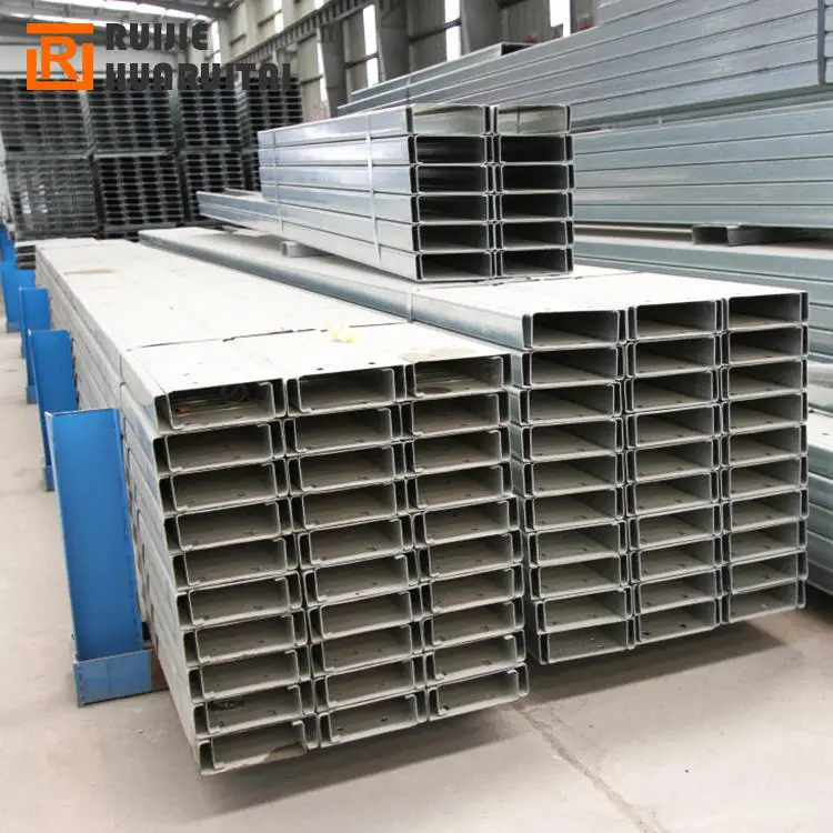 Support Steel C Channel,Carbon Steel Roofing C Purlin,Hot Galvanized ...