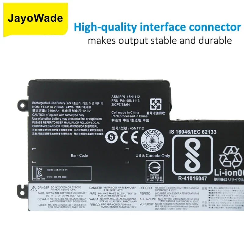 Factory Laptop Battery 45N1110 45N1111 45N1112 for Lenovo ThinkPad X240 ...