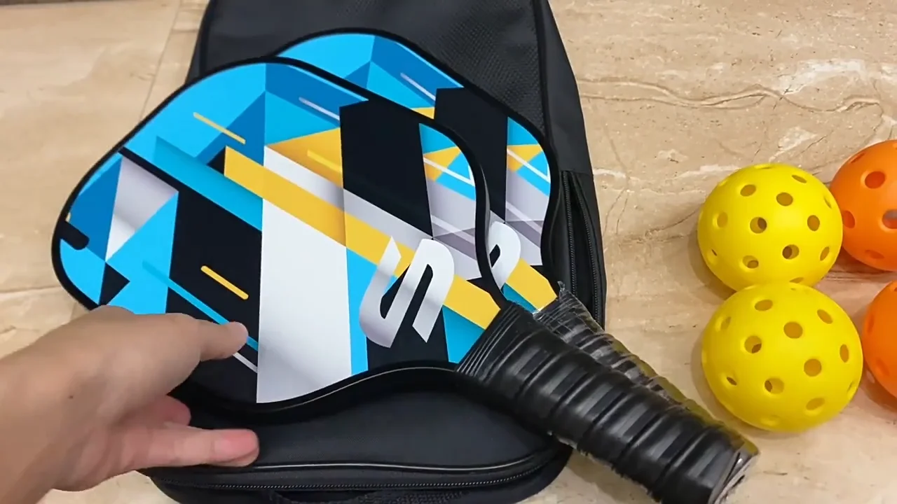 Fiberglass Surface Pickleball Rackets Set Lightweight Pickle Ball ...