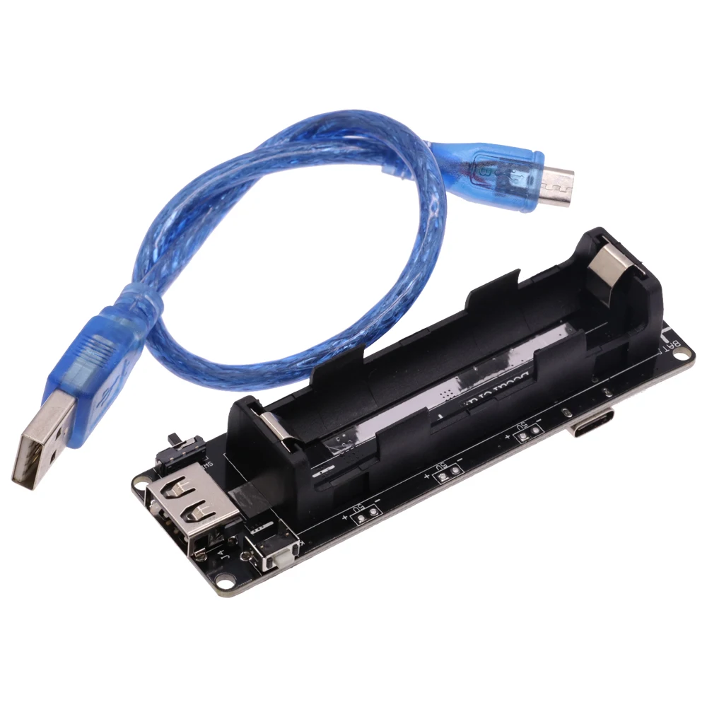 Dual 18650 Lithium Battery Shield V3v8 Power Bank 1 Way Charging 