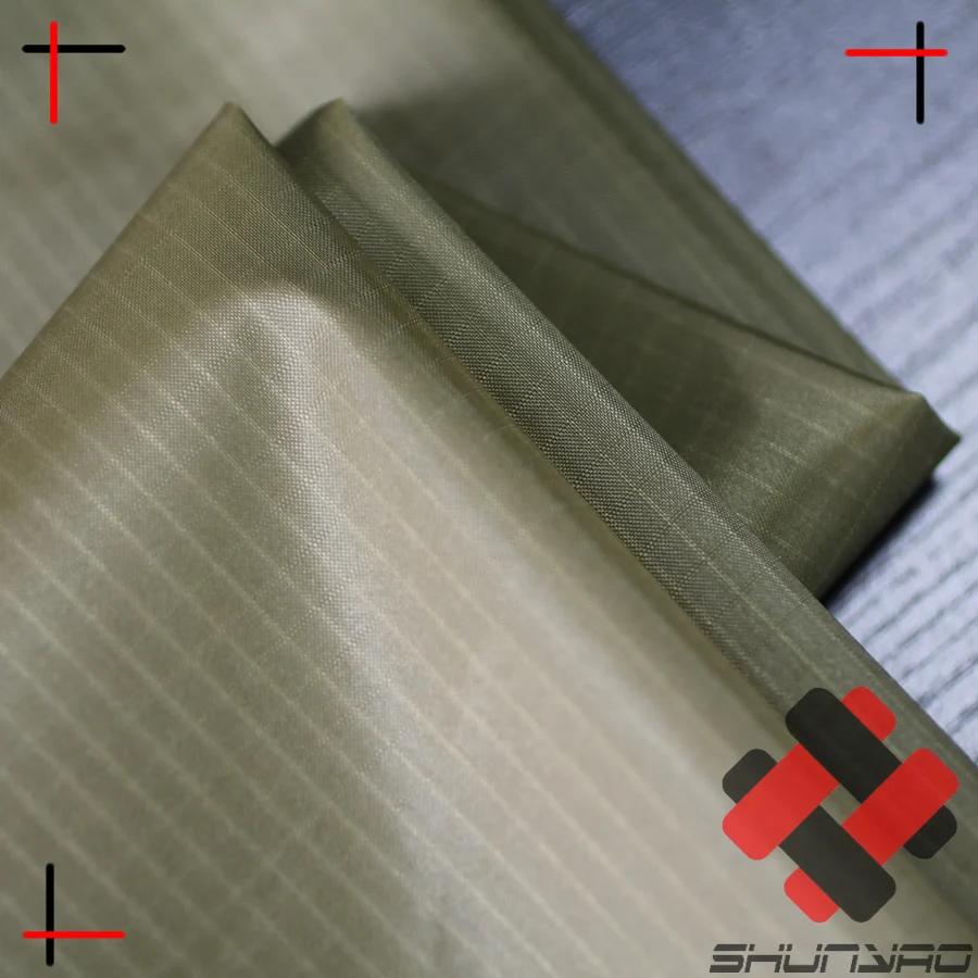 Tear Resistant Silicone Coated 40D Nylon Ripstop Fabric