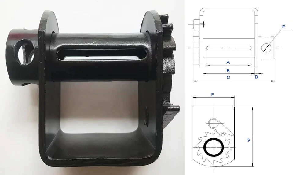 Lashing Winch Ratchet Webbing Winch Truck Cargo Winch