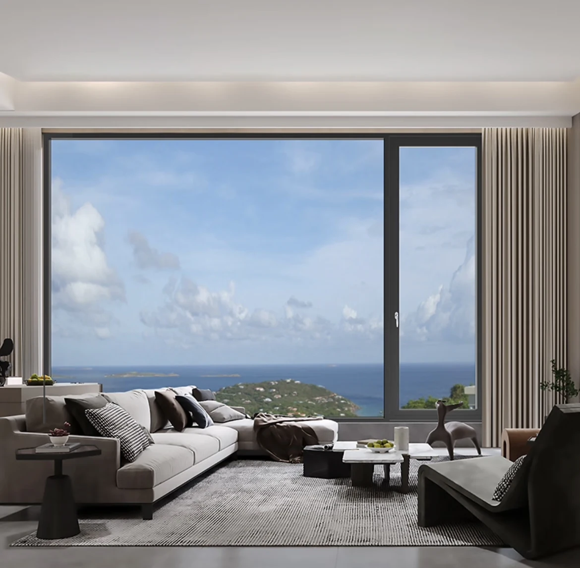 High Quality Villa House Sliding Window Soundproof Aluminum