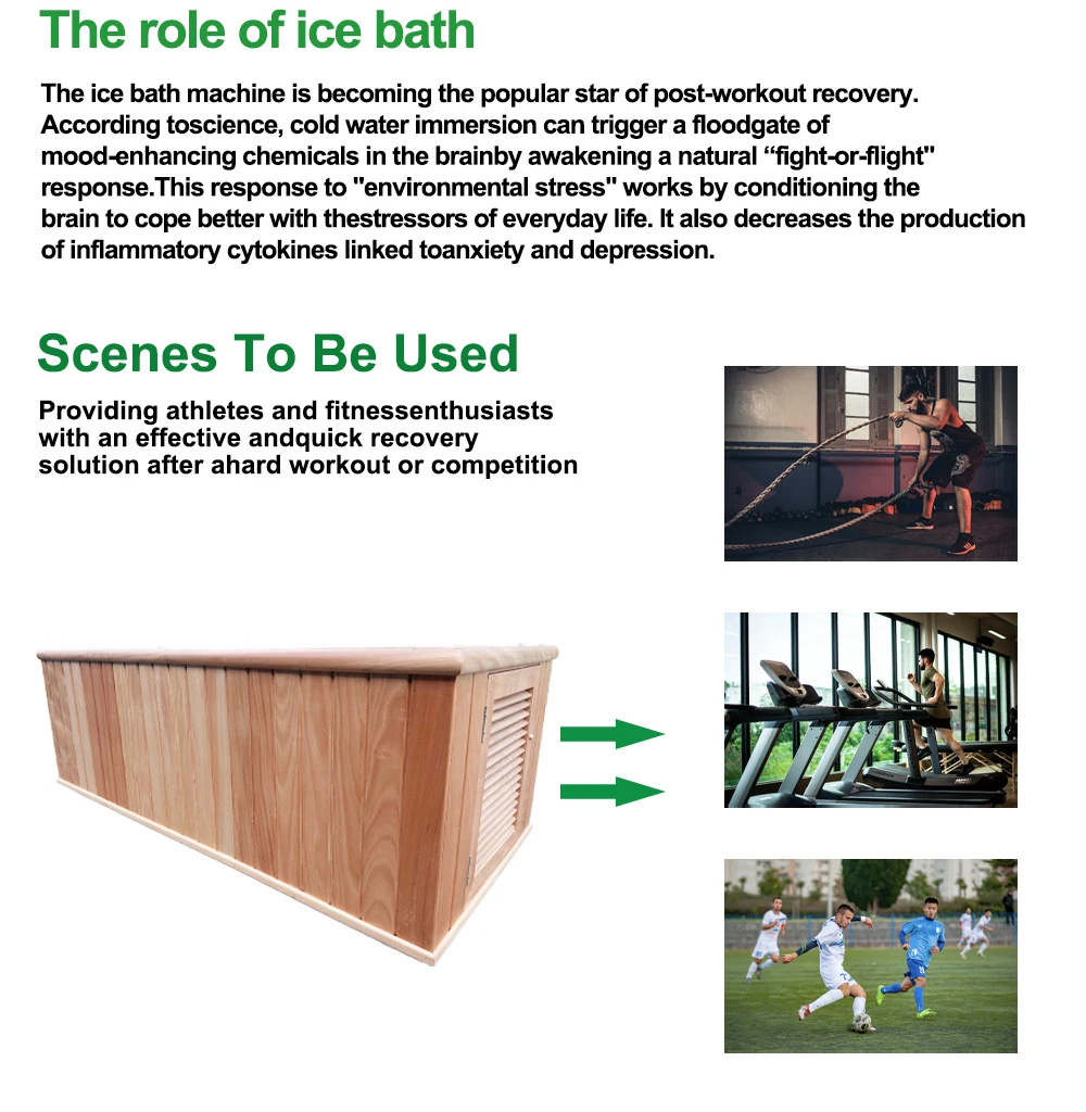 Traditional Wooden Cold Bath Tub With Stainless Steel For Ice Therapy ...