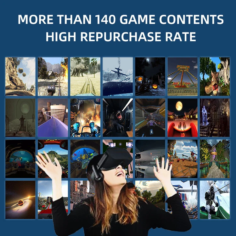 Funny VR Cinema - 9D VR Game Machine with 3 Seats