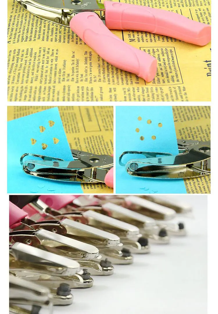 Star Shape DIY Loose-Leaf Paper Cutter - Metal Hand Puncher