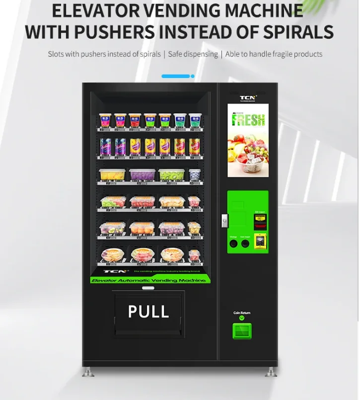 Healthy Food Fresh Produce Elevator Vending Machine Touch Credit Card ...