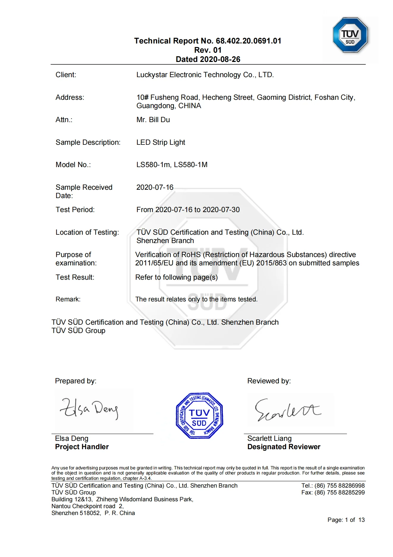 Luckystar Electronic Technology Co., Ltd.