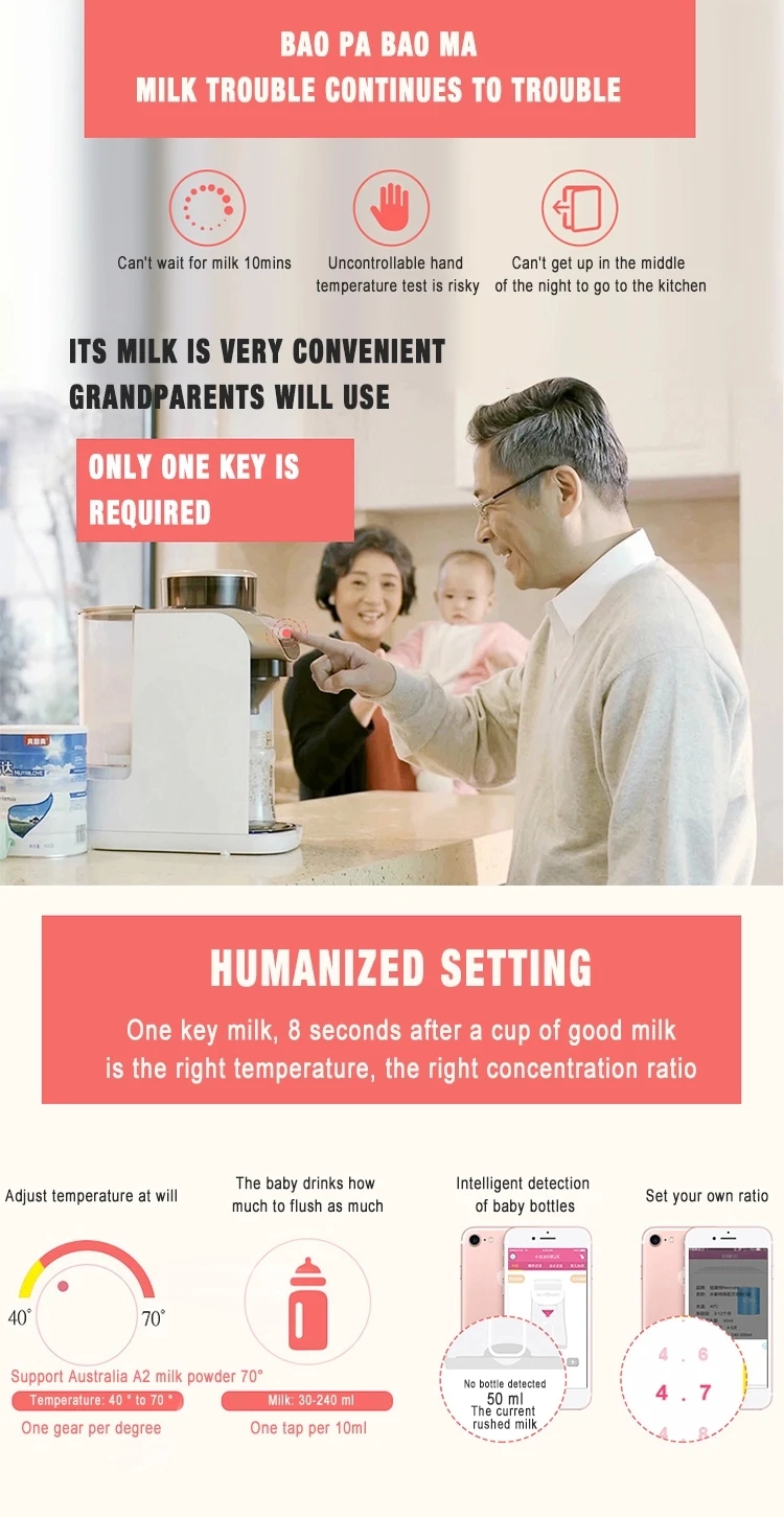 Intelligent Baby Products Formula Maker,One Step Automatic Baby Milk ...