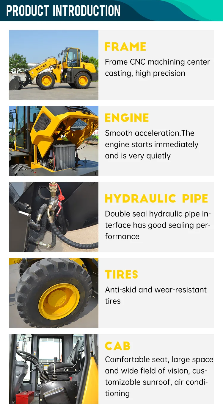 Telehandler Wheel Loaders - High Load Moment & 4x4 Drive