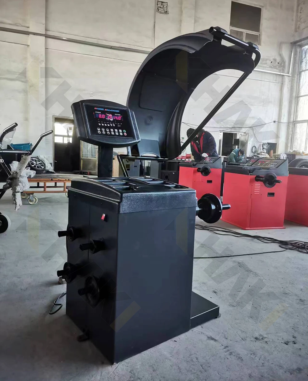 28" Luxury No Disc Tire Changer & Wheel Balancer Automatic Lean Back ...