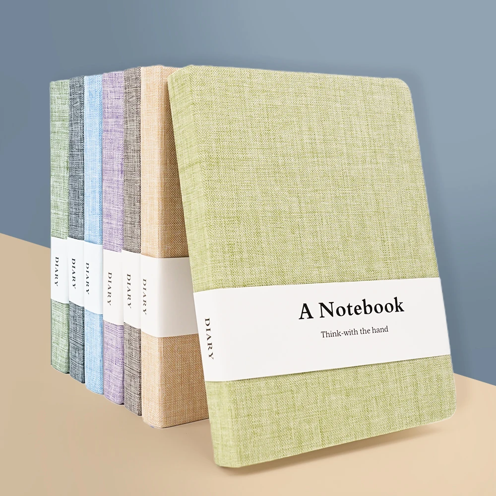 Custom School Diary - Cute A5 Paper Hardcover Linen Notebooks