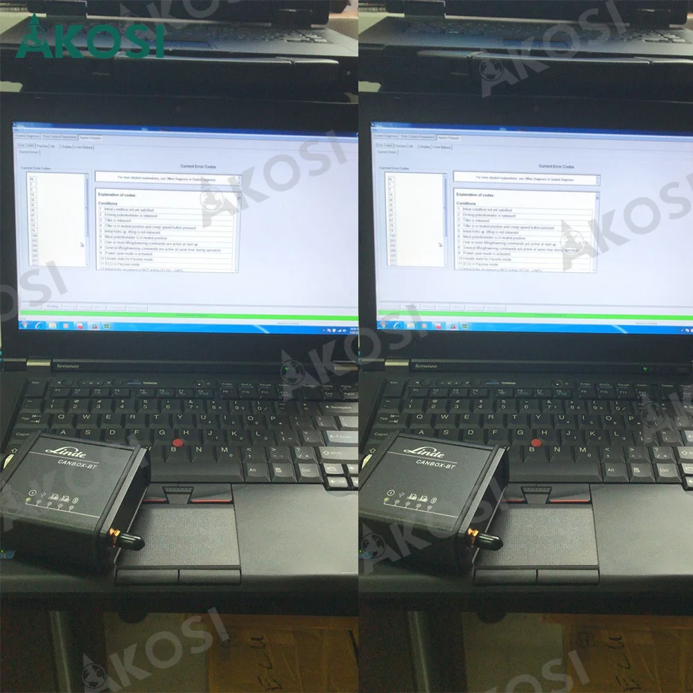 V2024 Forklift Diagnostic Tool for Linde Canbox BT Adapter Service Box ...