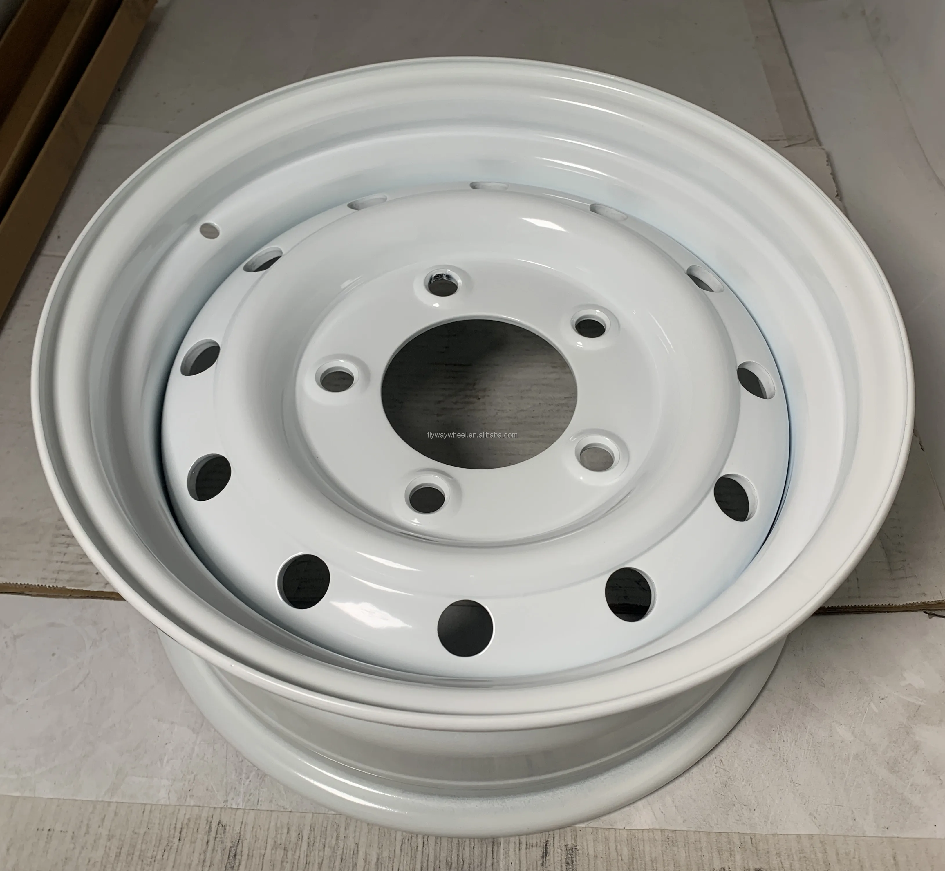 FLYWAY 16x6.5 Steel Wolf Rim for Land Rover Defender 90/110/130 ...