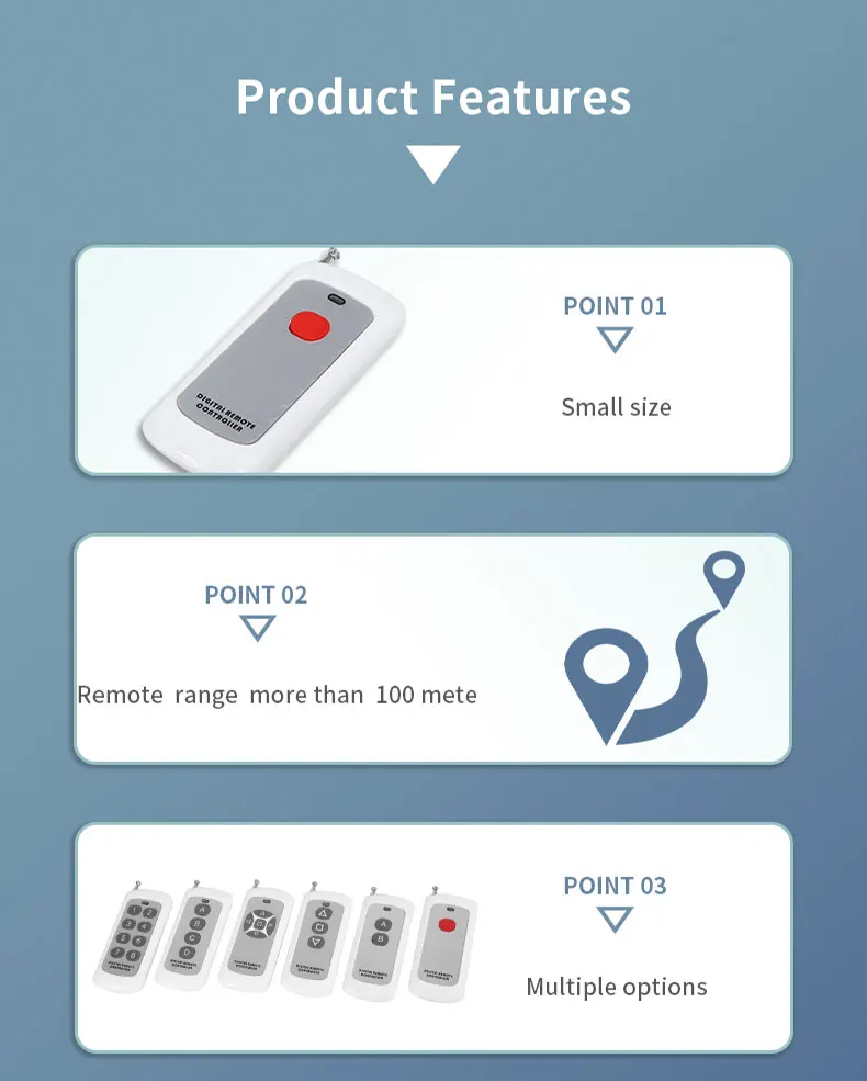 4 Buttons Keyfob 433mhz Rf Universal Remote Control Kl600-4 - Buy ...