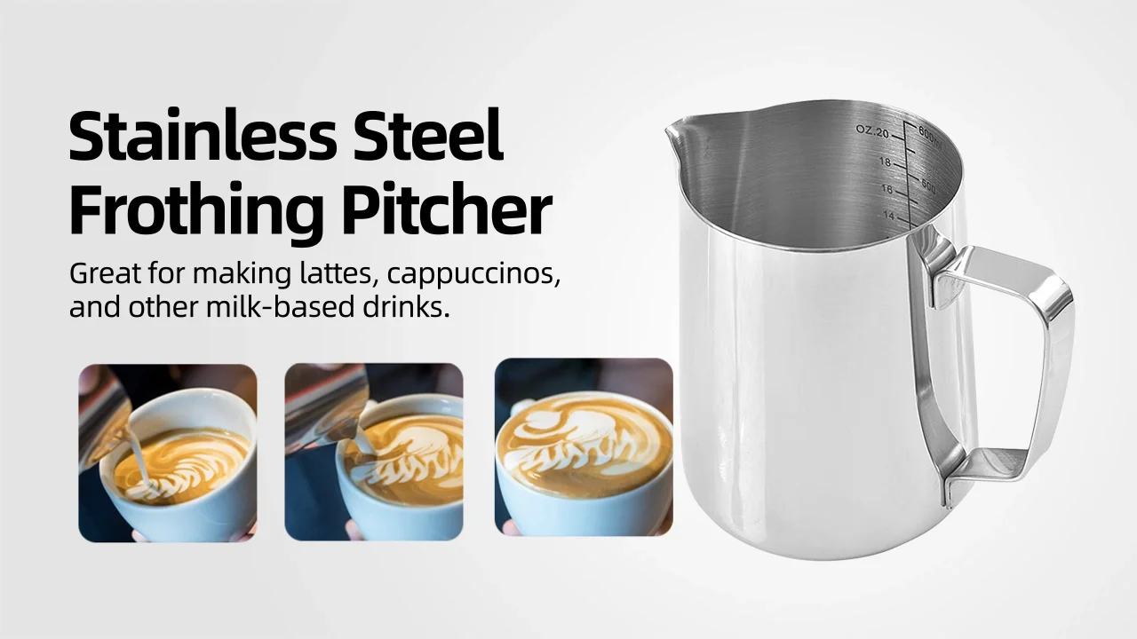 Stainless Steel Bell Creamer Pitcher Mini Milk Jug For Coffee Shops ...