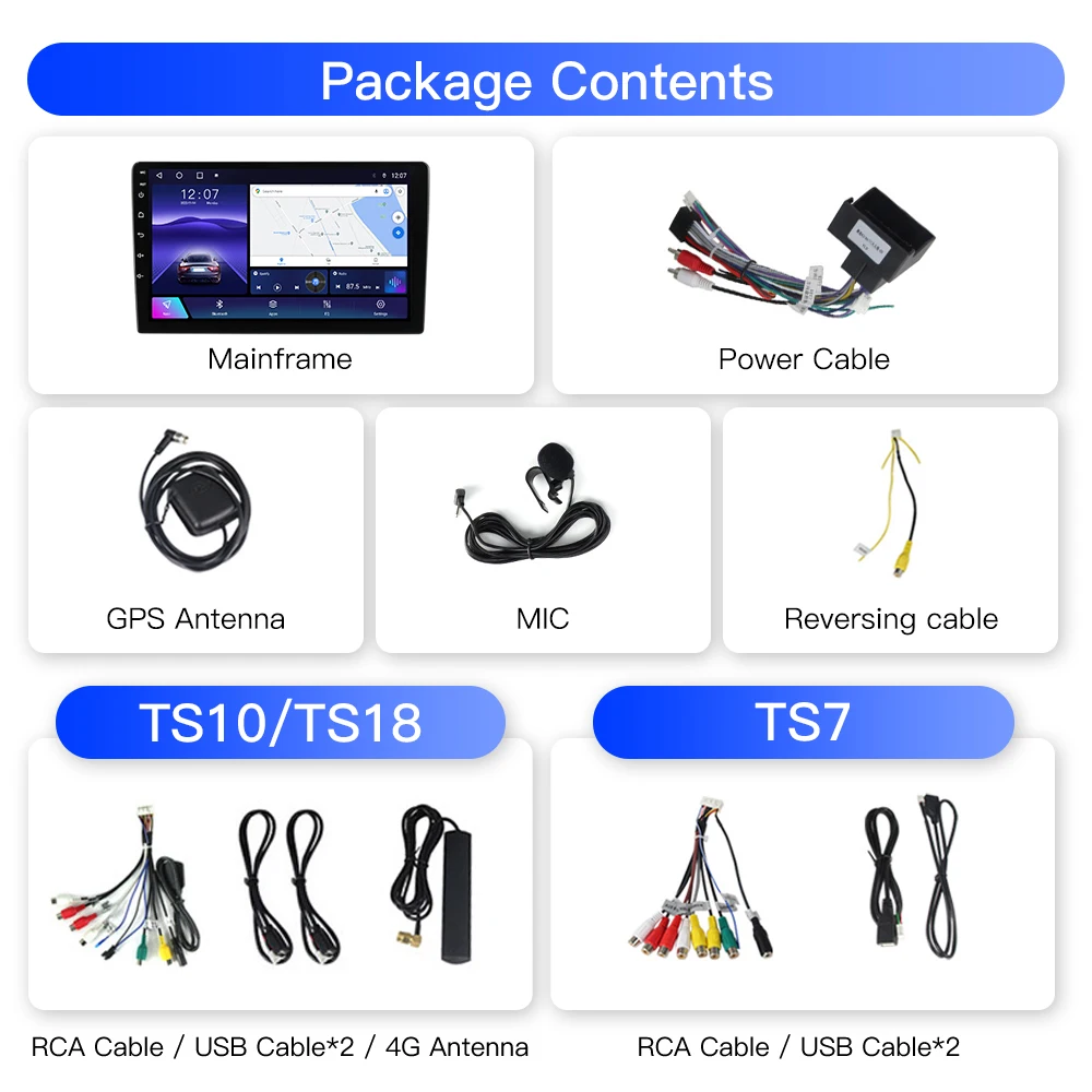 Mekede Universal Car Radio Dvd Player Ts7 Ts10 Ts18 7/9/10 Inch Toyota ...