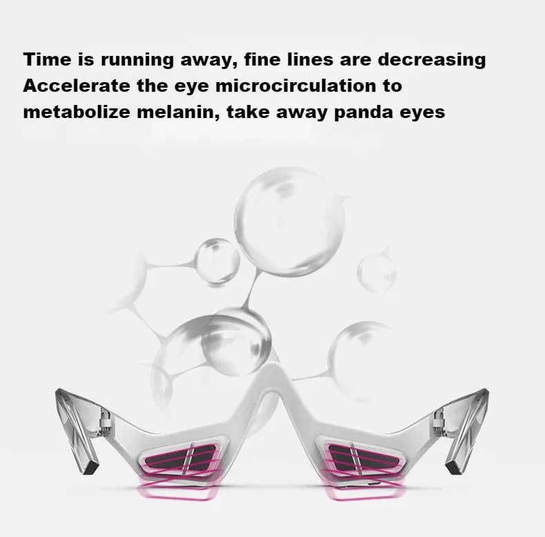 3d Eye Vibration Led Red Light Therapy Device Anti Aging Micro Current Ems Eye Massager For Eye
