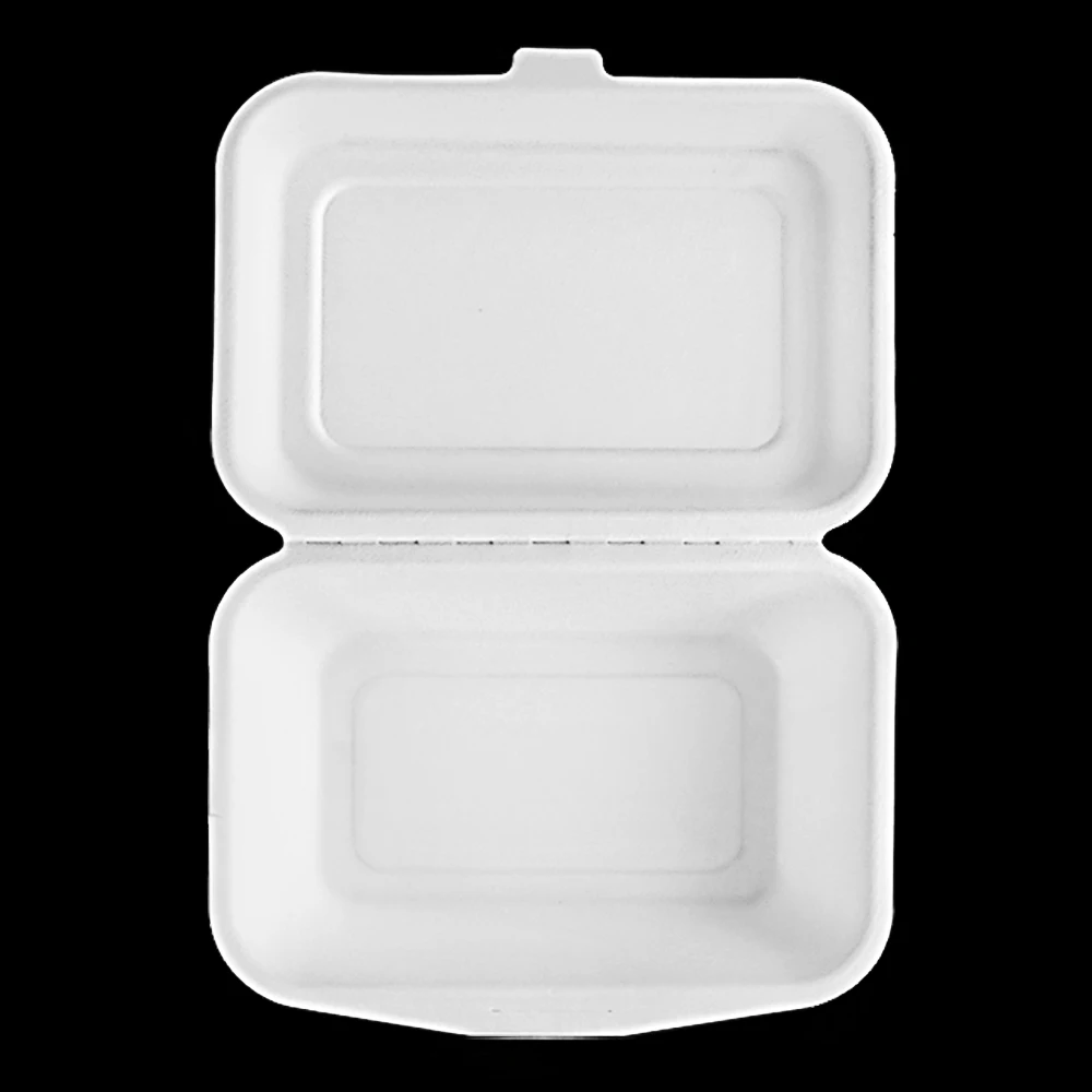 1000ml Disposable Pulp Takeaway Food Lunch Box Biodegradable Packaging ...