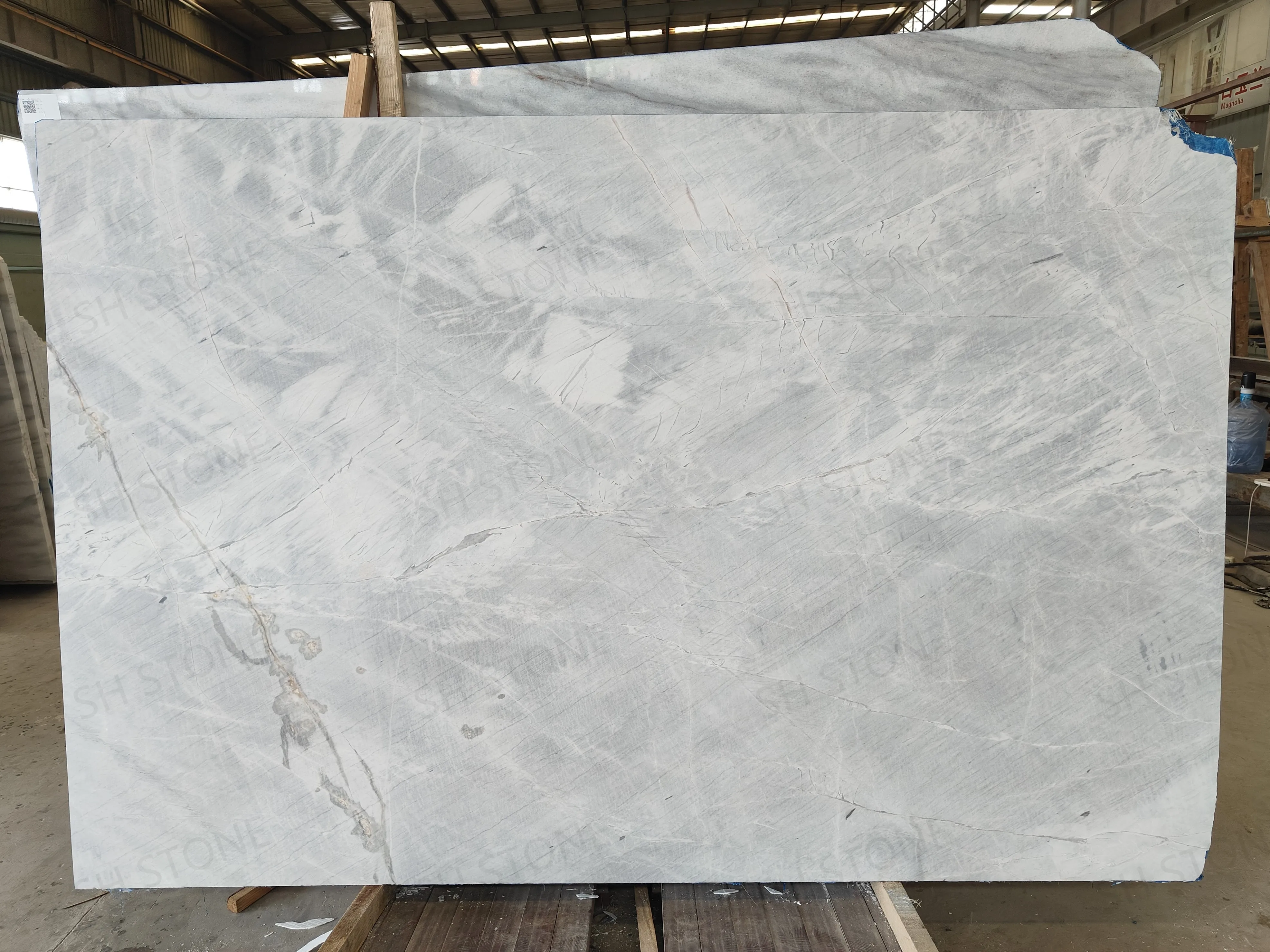 SH STONE Elba Grey Marble Slab Modern Design Polished Honed Van Gogh ...