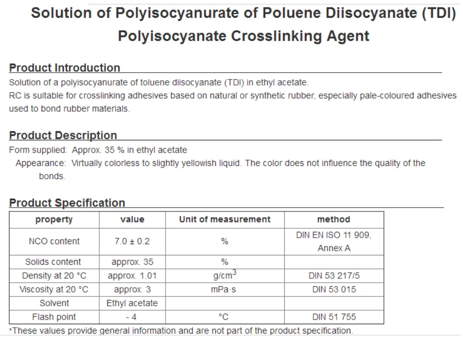 Inv Rc Isocyanate Curing Agent Polyisocyanate Crosslinking Agent For ...