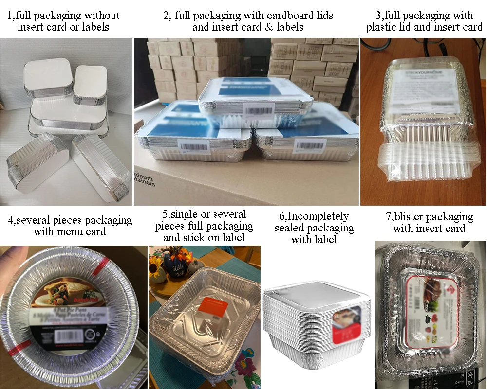 Disposable Partition Aluminium Food Containers With Handle Folding Food ...