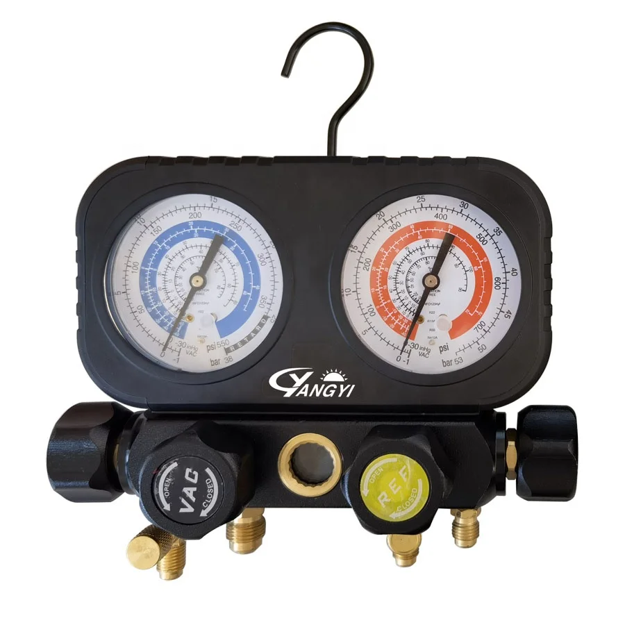 R32 R410A R22 R134a R404A R407C Manifold Gauge Set - Dual Gauge
