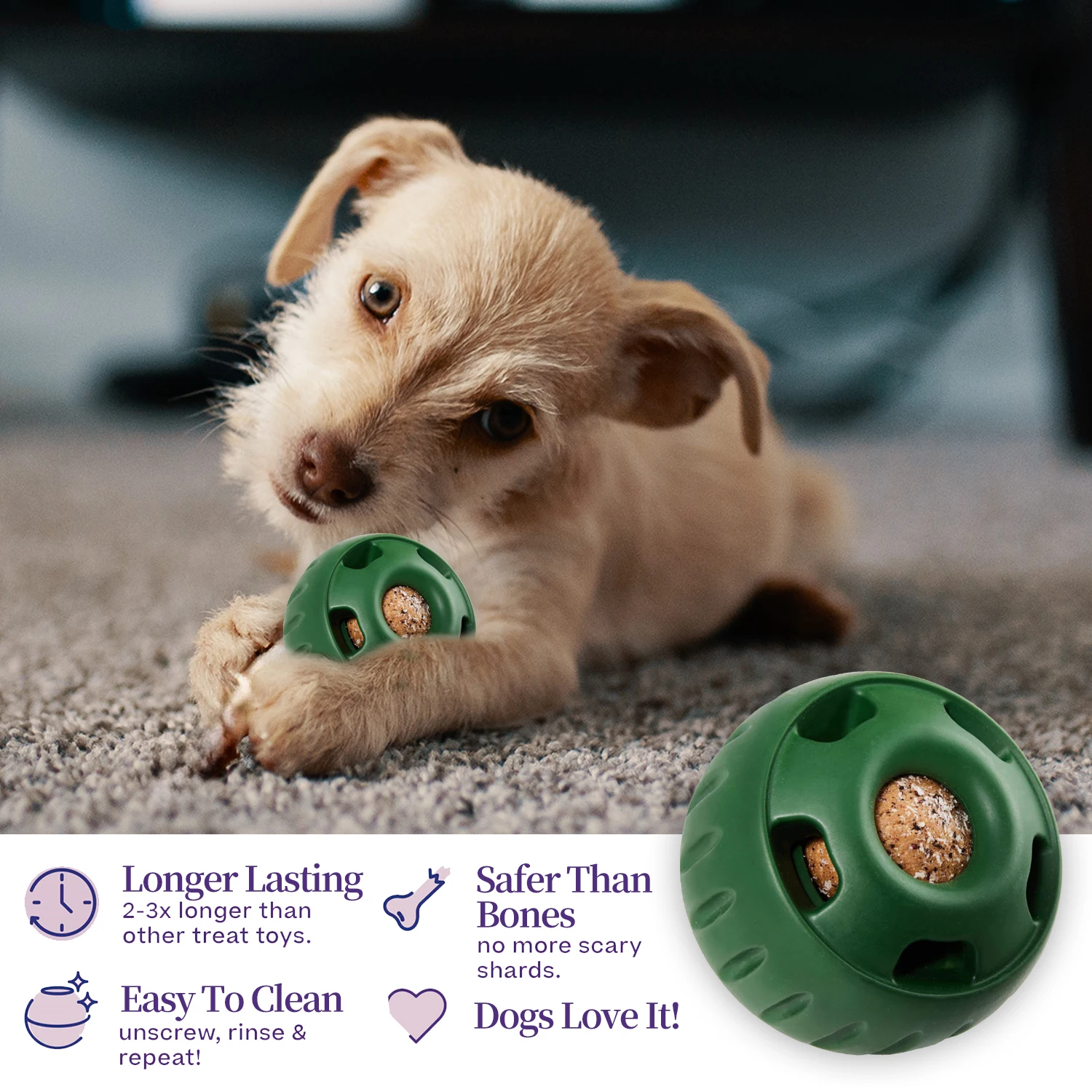 2023 New Rubber Dog Licking Ball Toy Pet Interactive Toy Dog Chew Toy