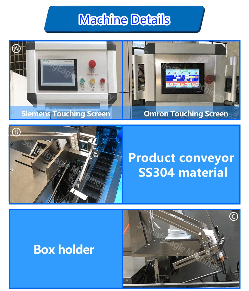 Automatic Easy Open Sachet Counting Carton Box Packing Machine