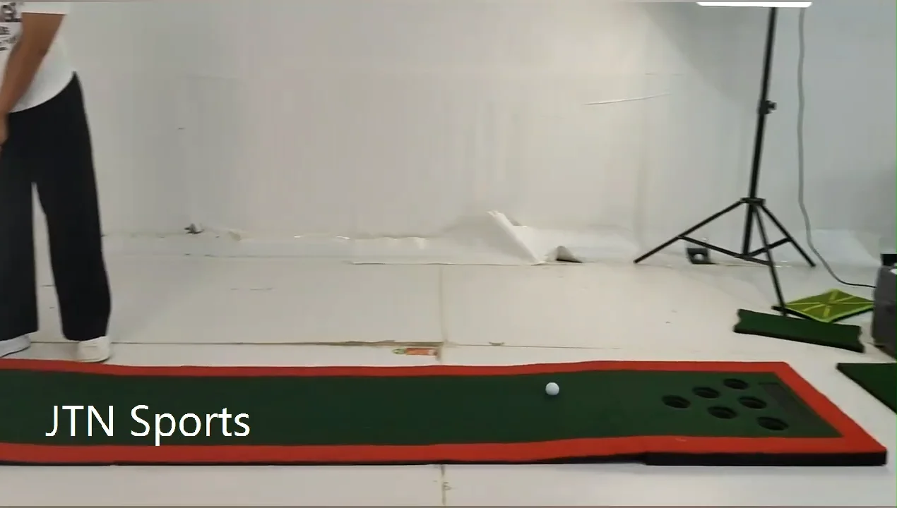 Portable Golf Yard Games Set 12 Holes Putting Green Mat Golf Putters ...