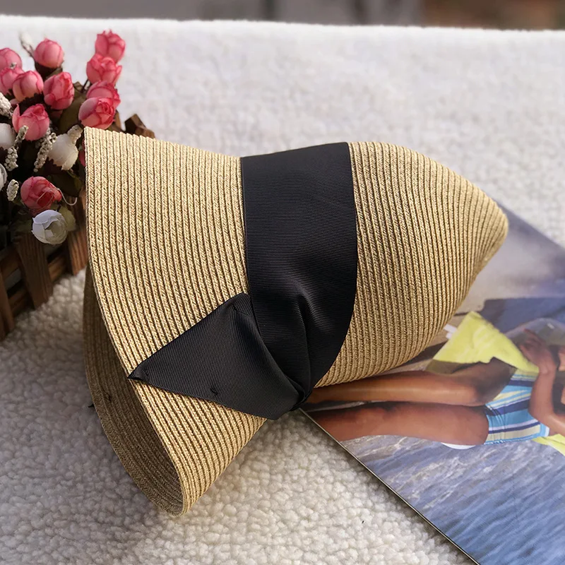 Custom 2024 Straw Hat Ladies With Wide Brim New Straw Hats Summer Women ...