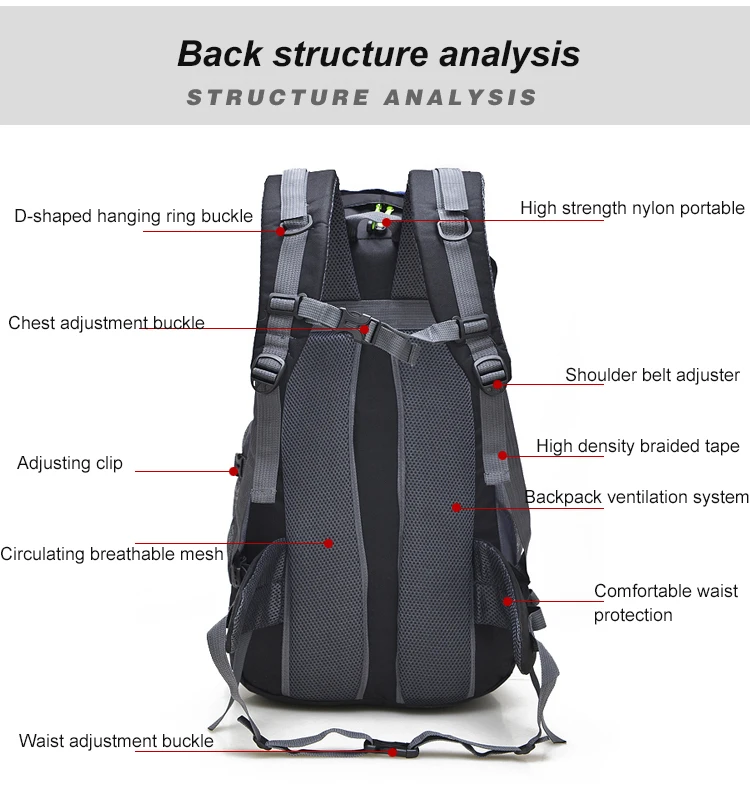 Jf492 50l Large Travel Greatbuy Hiking Trekking Backpack Sports ...