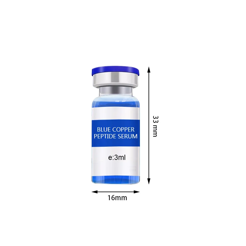 3ml Custom Logo Repairing Blue Copper Peptide Serum Firming Anti ...