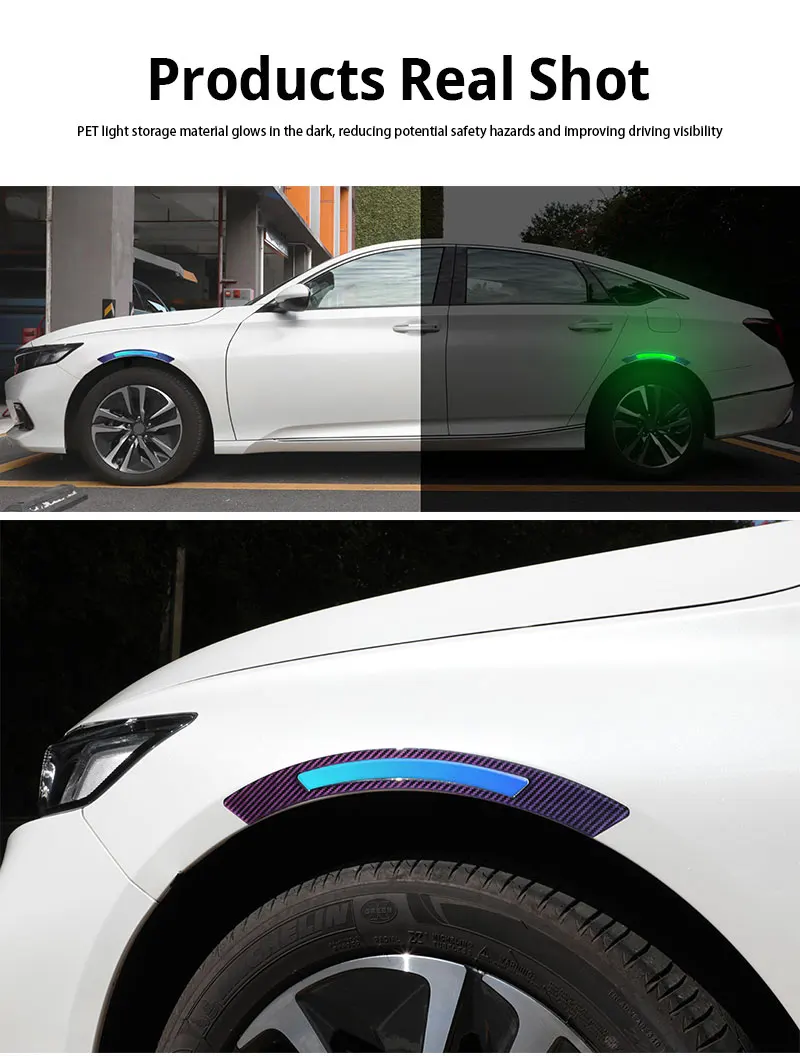 Factory Custom Logo Car Exterior Decoration Color-changing Luminous ...