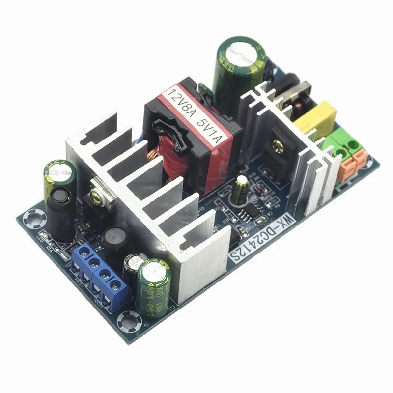 100W Dual Output Switching Power Supply board 12V 8A,5V 1A SMPS Module ...