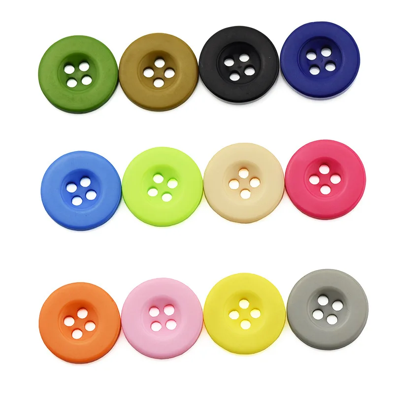 WYSE Trendy Custom Round Face Rezin 4 Holes Sewing Buttons for Clothing ...