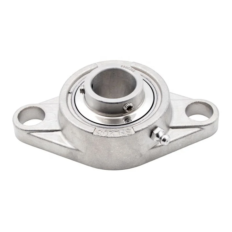 40mm Bore SUCFL208 Stainless Steel Flange Bearing Housing