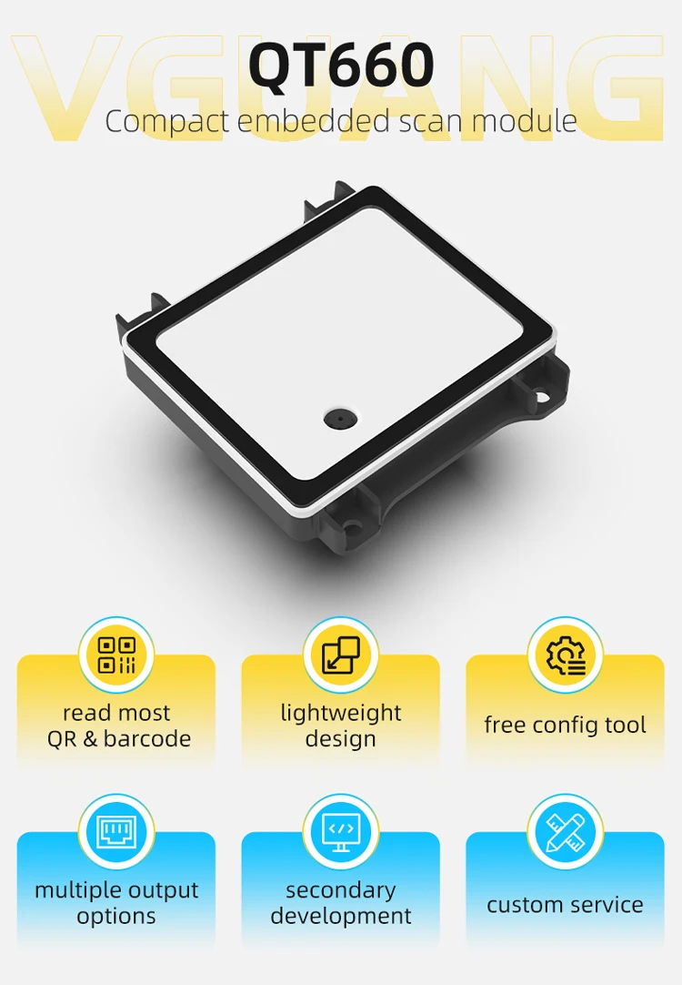 Vguang Qt660 Embedded Qr Code Reader 1d 2d Portable Barcode Scanner ...
