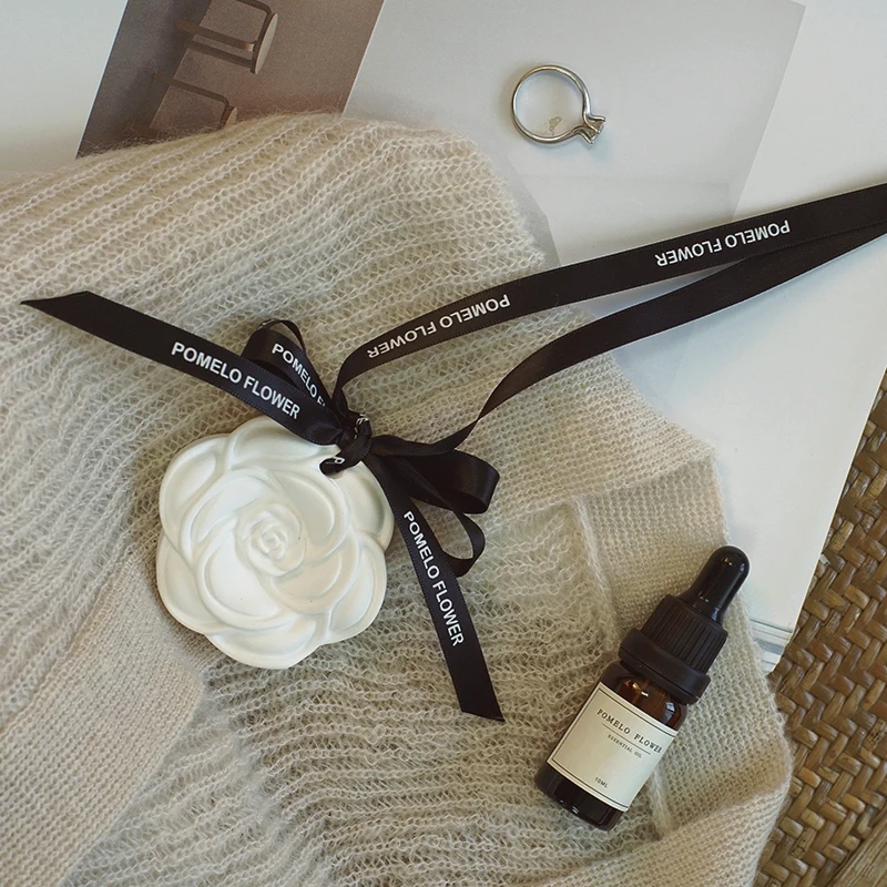 Car Aromatherapy Plaster Piece Camellia Diffuser Stone Shoe Cabinet ...