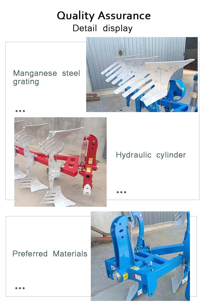 Small Tractor Traction Plow Three Point Suspension Reversible Flipping Plow Deep Turning ...