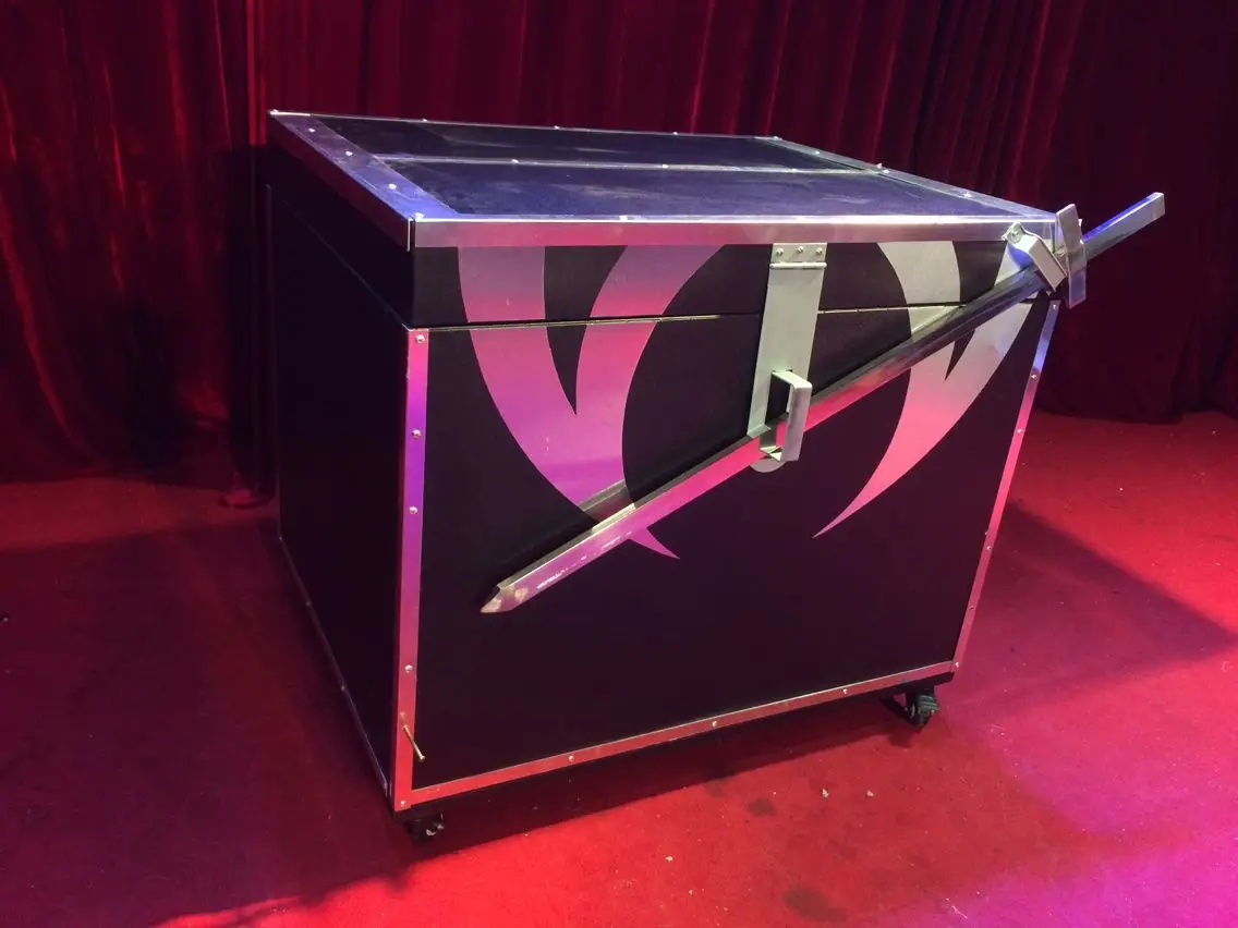 Large Stage Illusions Conjure Up A Human Box Magic Equipment Magic Prop ...