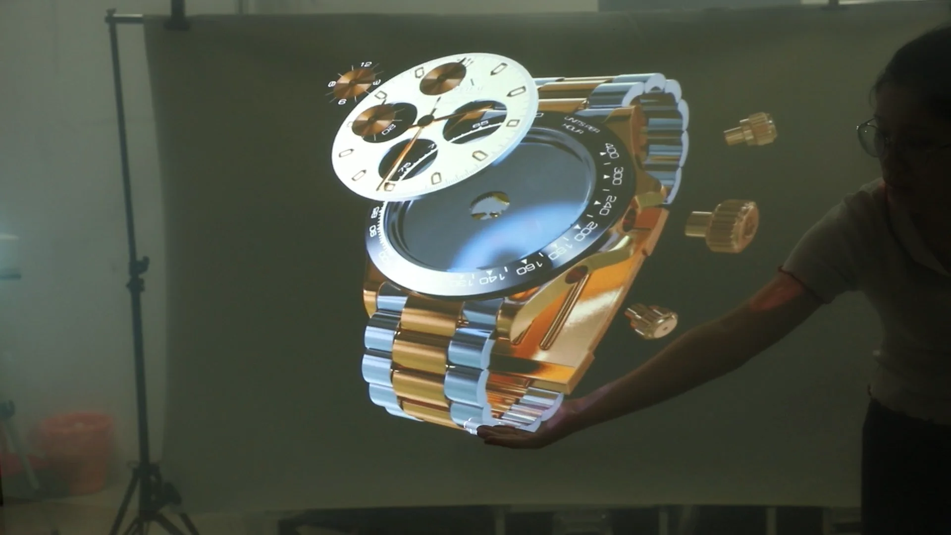 1.52x5m 3d Hologram Screens Rear /front Projection Screen Film Window ...