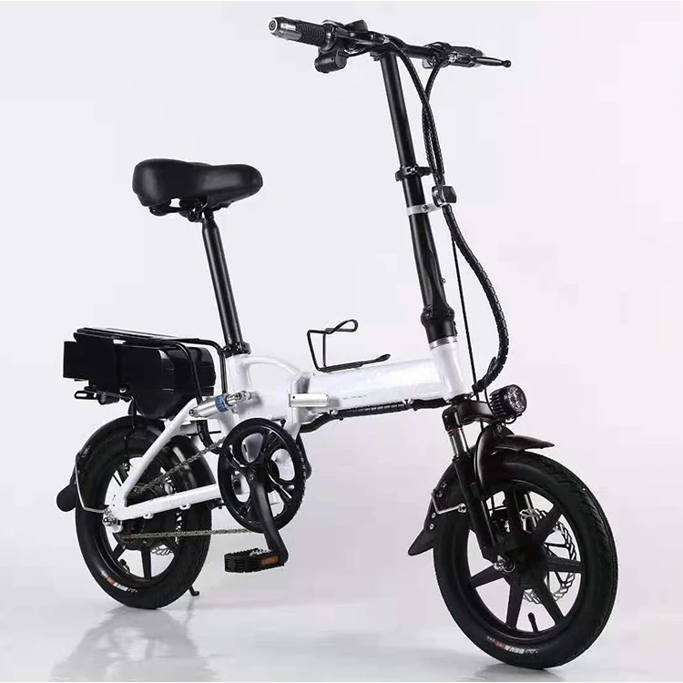 Cheap Folding Electric Bike 400W 48V Step Through Mini E Bike Foldable ...