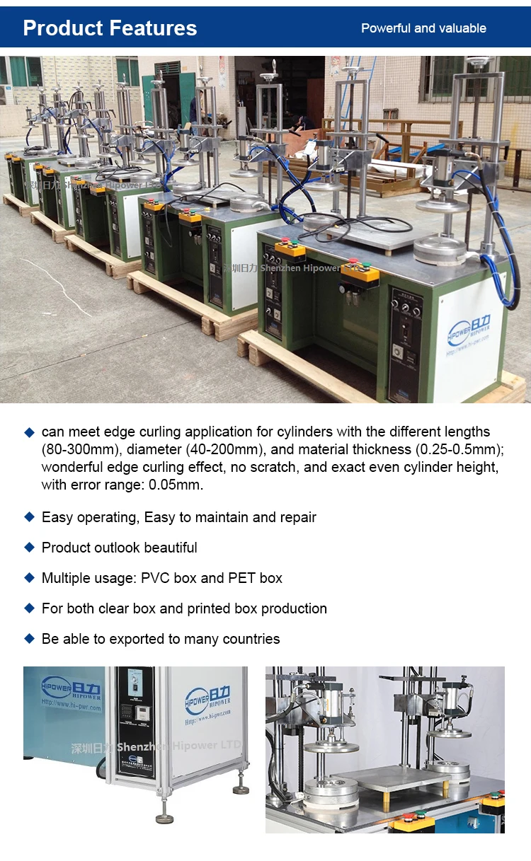 Cylinder Edge Curling Machine - Efficient PVC Curling